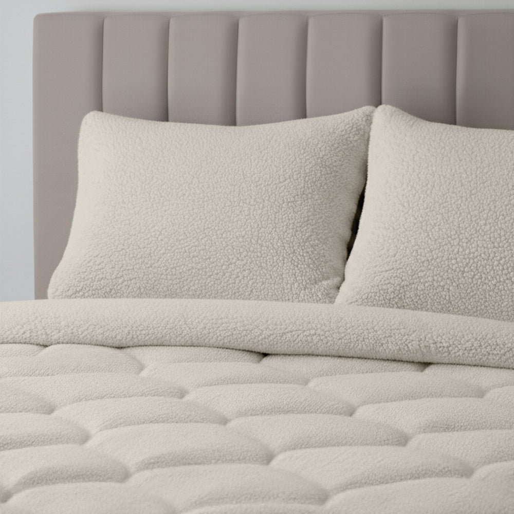 Duvet without Cover - Taupe | Printed Duvet | Warmth Class 2 | Washable ...
